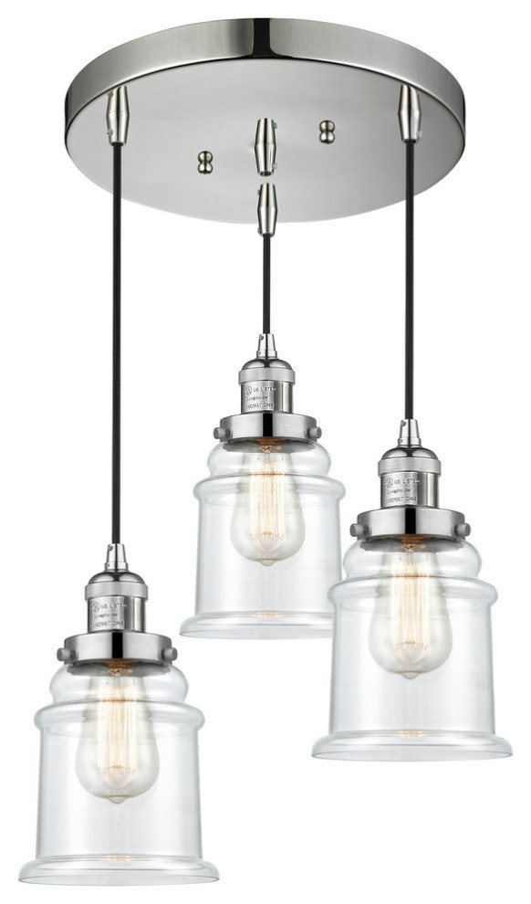 Canton 3-Light Multi-Pendant - Industrial - Pendant Lighting - by ...