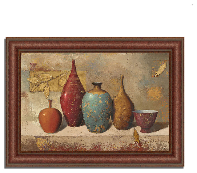 "Leaves And Vessels" By James Wiens, Framed Painting Print, Ready To ...
