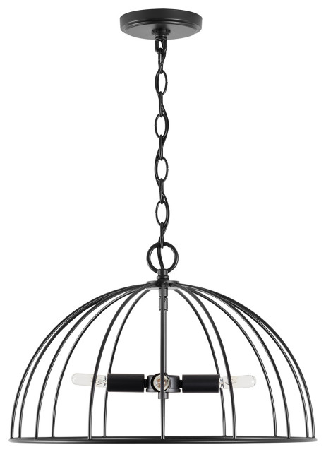 Capital Lighting 338842MB Four Light Pendant Corey Matte Black ...