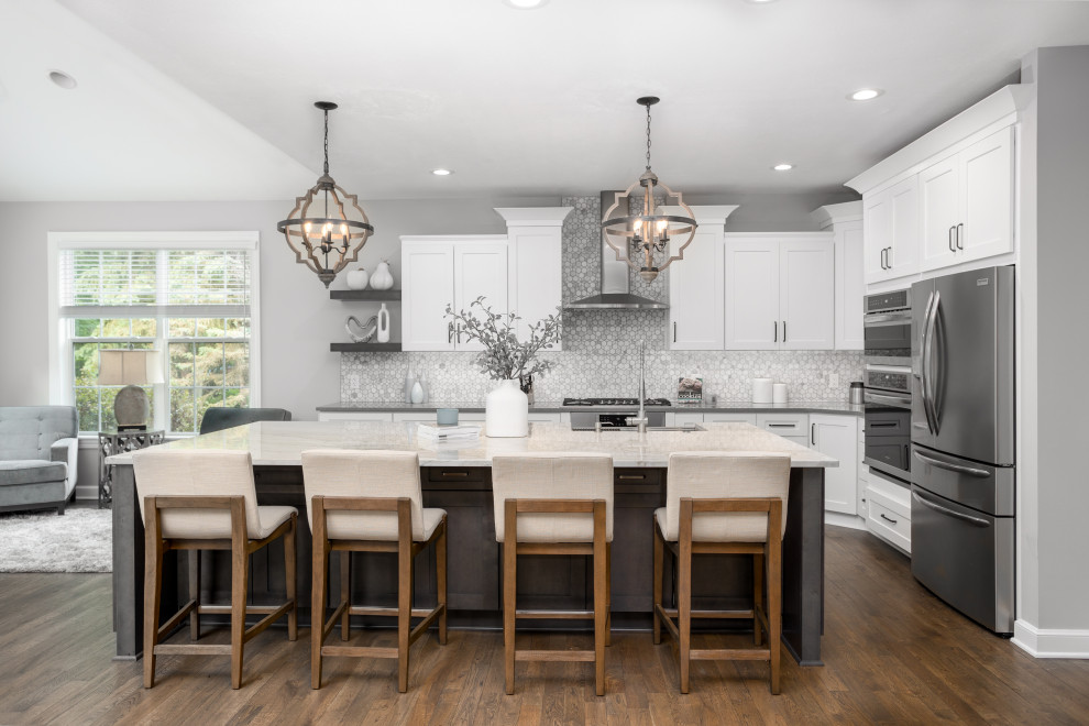 Legacy Point Project- White and Grey Kitchen - Kitchen - Cleveland - by ...