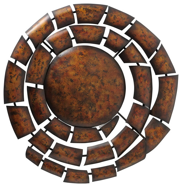 Modernist Hand Welded Bronze Burst, 25.5 Inches Wall Decor - Industrial ...