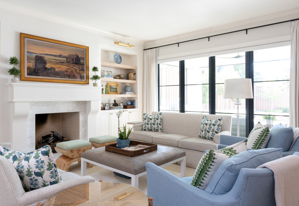 Traditional New Build, Dallas - Traditional - Living Room - Dallas - by ...