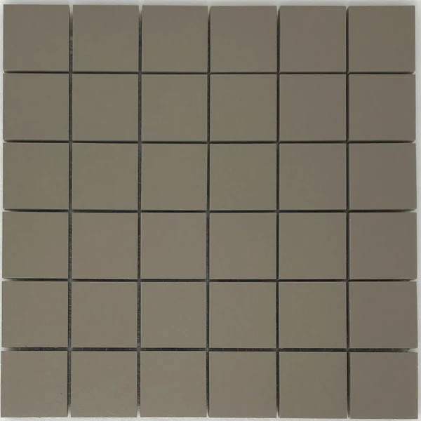 2x2 Light Brown Matte Porcelain Mosaic Tile - Traditional - Mosaic Tile ...