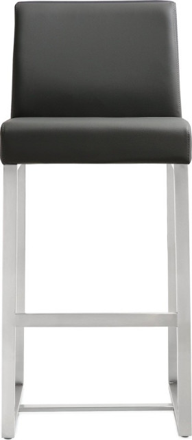 Denmark Stainless Steel Stool, Set of 2, Counter Height - Contemporary ...