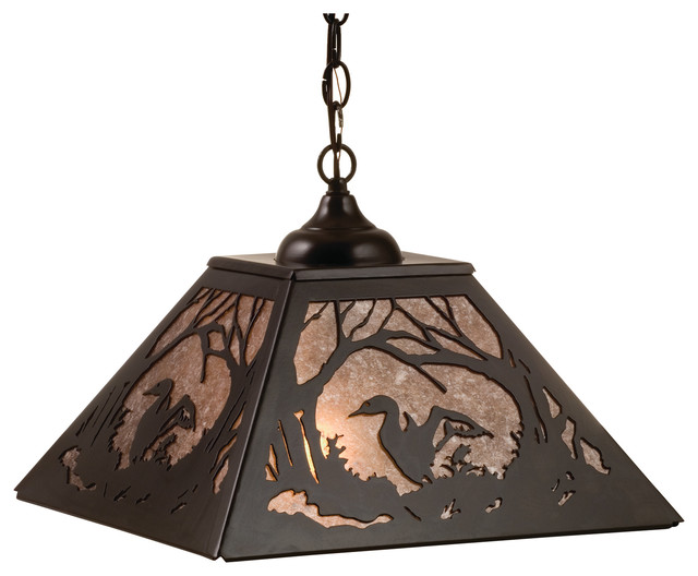 16Sq Loon Pendant - Rustic - Pendant Lighting - by Meyda Lighting | Houzz