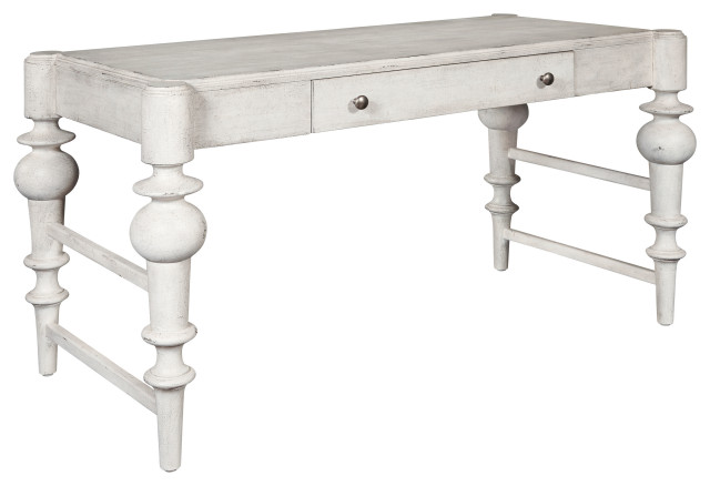 Farmhouse Writing Desk With Storage Drawer - French Country - Desks And ...