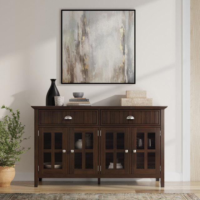 Acadian Solid Wood Large Sideboard Buffet - Transitional - Buffets And ...