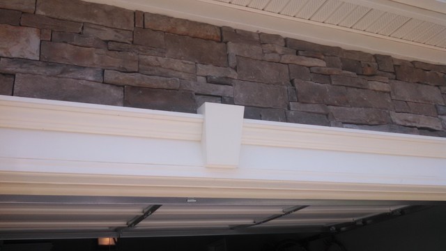 Remove Decorative Keystone for Garage Pergola