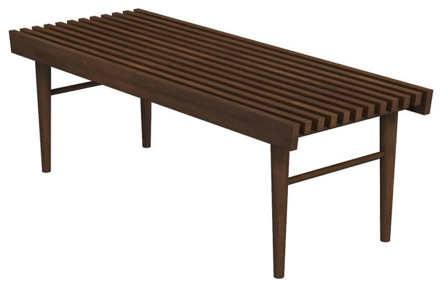 Mia Mid Century Modern Bench - Modern - Dining Chairs - by Bison ...