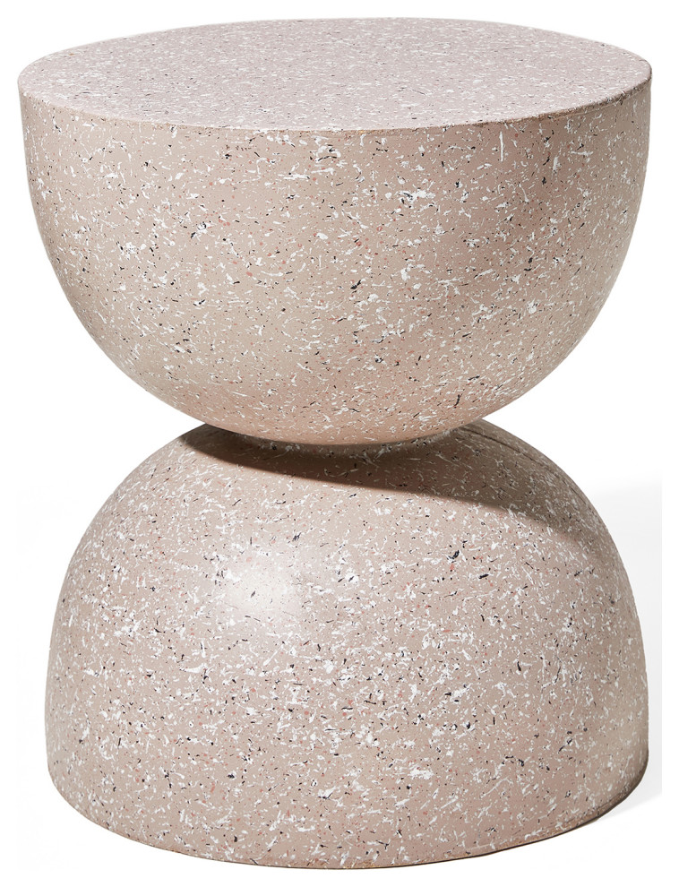 17.75'' Multi-Functional Mgo Sand Terrazzo Garden Stool - Contemporary ...