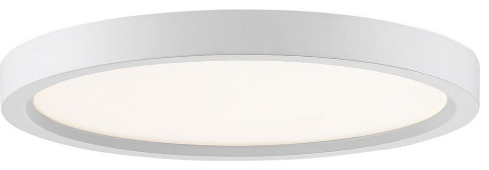 11 Inch 14W 1 LED Flush Mount-Fresco Finish - Ceiling - Flush mount ...