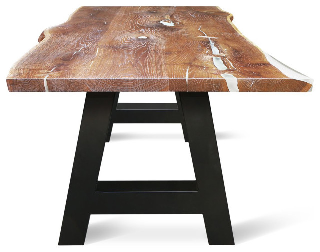 BANUR-A Solid Wood Dining Table - Rustic - Dining Tables - by MAXIMAHOUSE | Houzz