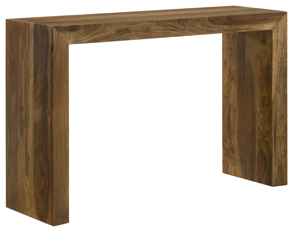 Odilia Rectangular Solid Wood Sofa Table Auburn - Transitional ...