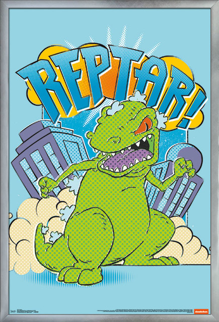 Nickelodeon Rugrats - Reptar, 24.25"x35.75" - Contemporary - Kids Wall ...