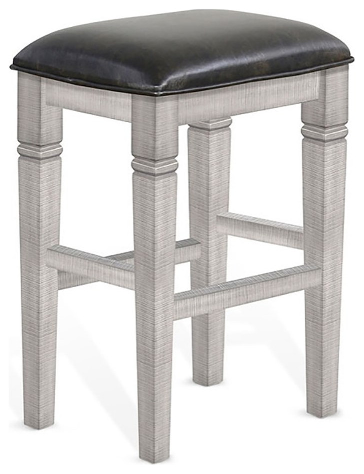 Sunny Designs Alpine 30" Wood Bar Stool with Cushion Seat in Alpine ...