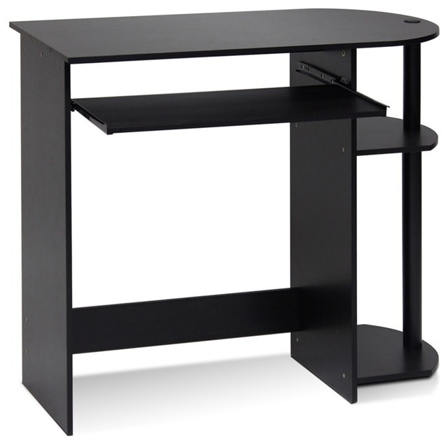 Easy Assembly Computer Desk, Espresso - Transitional - Desks And ...