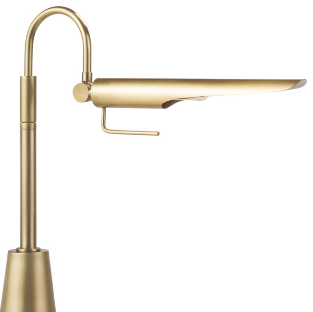 Raven Task Lamp, Natural Brass - Transitional - Desk Lamps - by ...