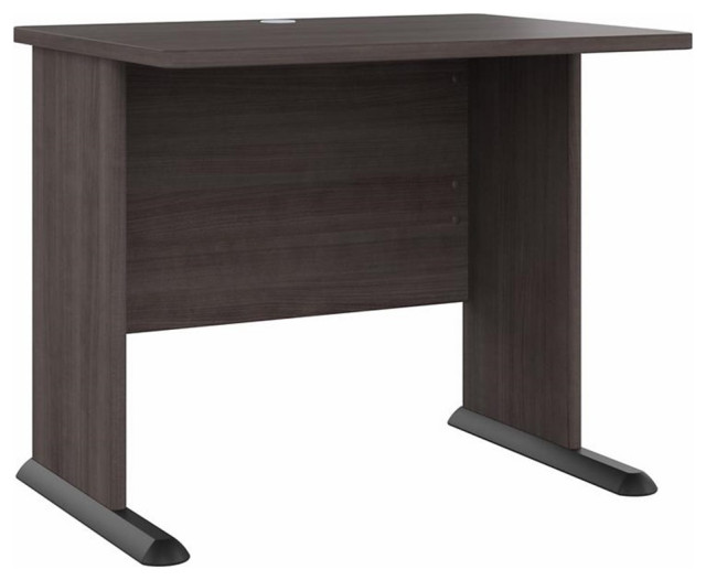 Studio A 36W Small Computer Desk in Storm Gray - Engineered Wood ...