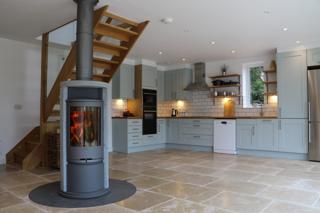 An Innova Norton Cornflower Blue Shaker Kitchen - Real Customer ...