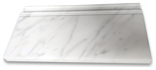 Calacatta Gold Marble 6x12 Skirting Baseboard Trim Molding Honed, 1 ...