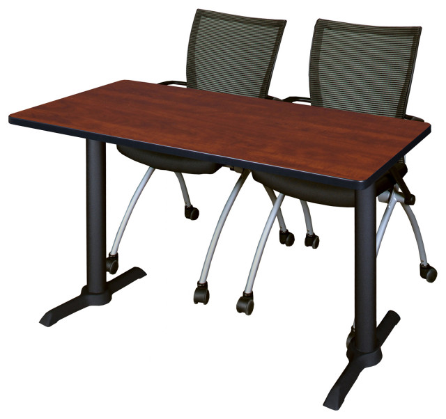 Cain 48" x 24" Training Table & 2 Apprentice Chairs - Contemporary ...