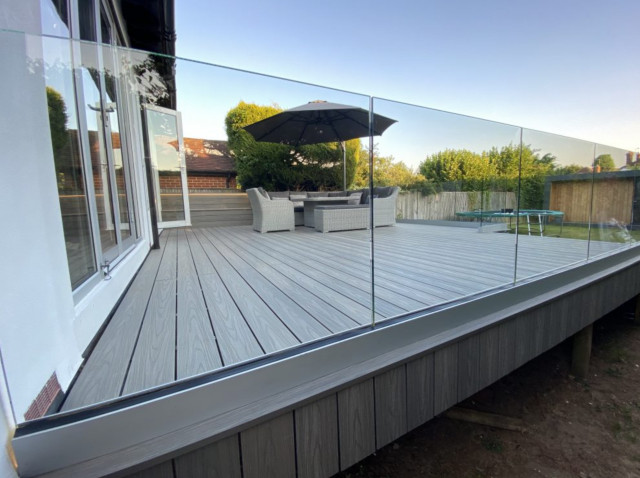 Frameless Glass Balustrade - Patio - Other - by Origin Architectural ...