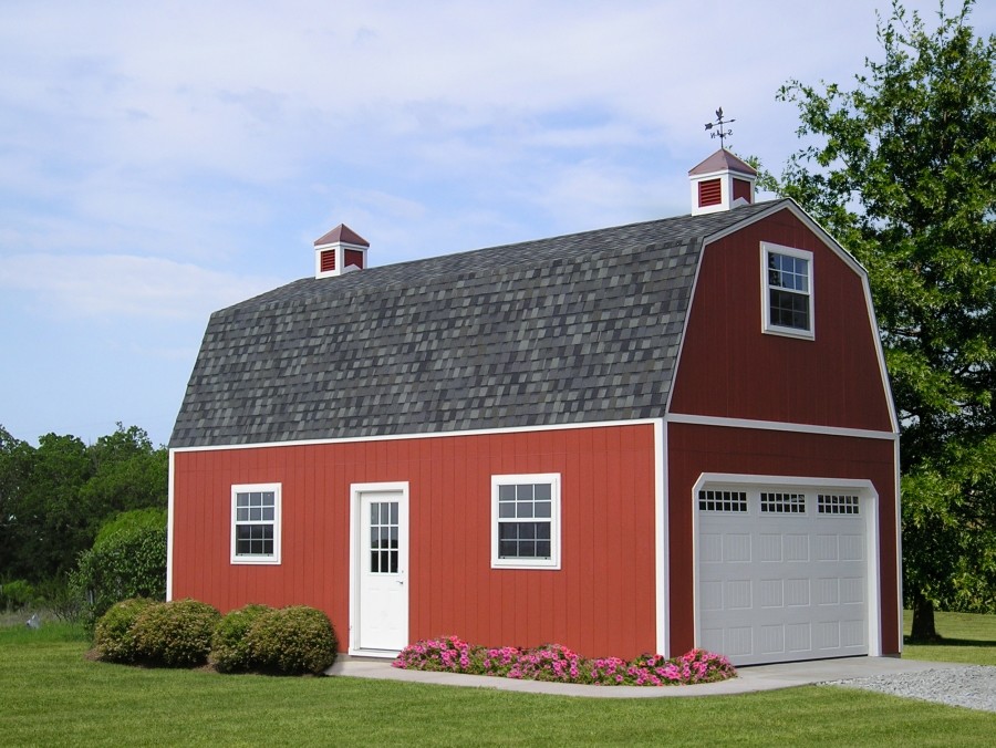 Two Story Barn Garage - Dallas - by Ulrich Garages | Houzz