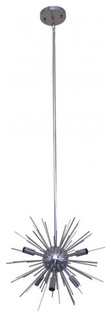 CH899-6CH Jennifer 16"x16"x16", 6 CTC 60Watt - Midcentury - Chandeliers ...