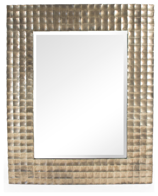 Janet Mirror, Distressed Gold - Contemporary - Wall Mirrors - by ...
