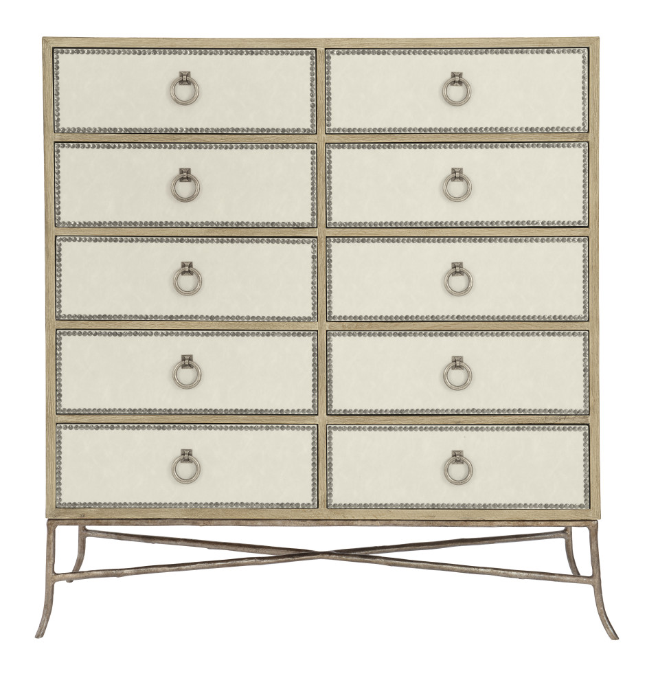 Bernhardt Rustic Patina Drawer Chest, Sand Finish - Transitional ...