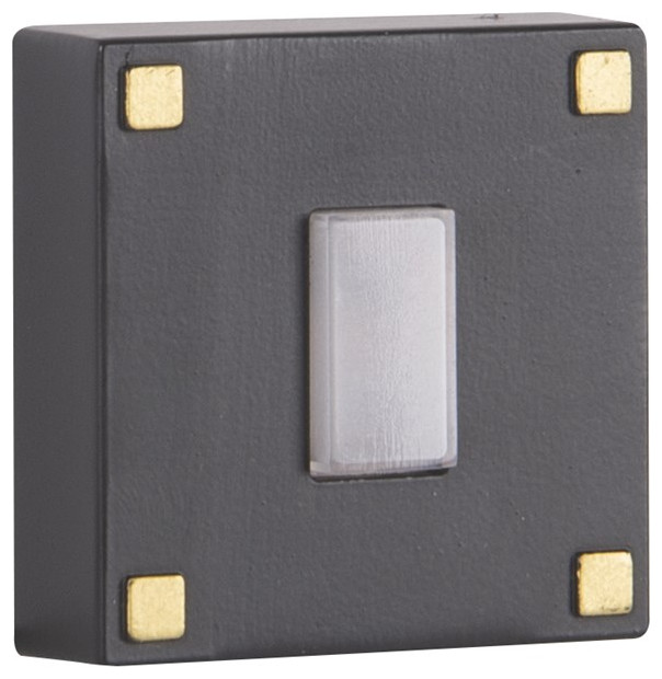 Craftmade Surface Mount Lighted Push Button PB5015-FBSB - Flat Black ...