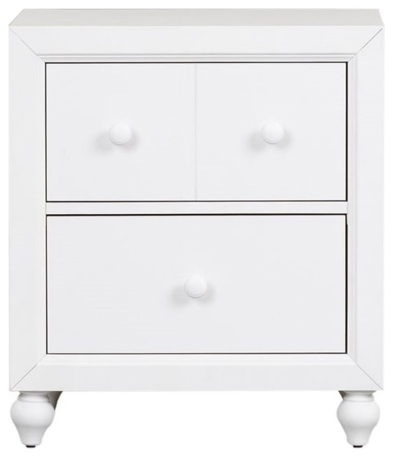 Cottage View White Night Stand - Traditional - Nightstands And Bedside ...