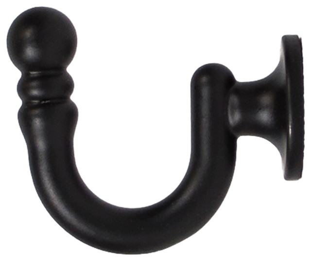 Metal Key Hook, 1.5" Long by 1.25" Tall, Single - Traditional - Wall ...