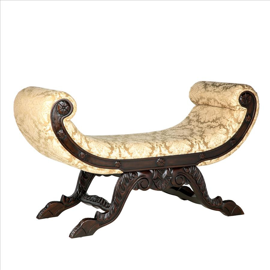 Design Toscano Waldorf Rolled Arm Bench - Victorian - Accent And ...