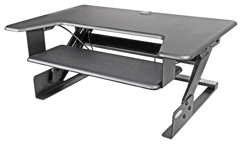 Kantek Sit to Stand Desktop Riser, Black - Contemporary - Desks And ...