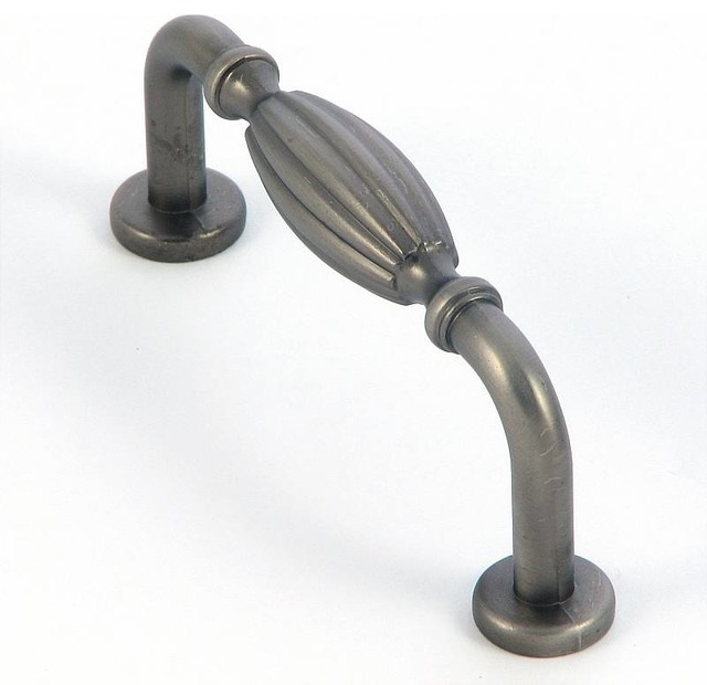 Stone Mill Hardware Fluted Tudor Cabinet Pull - Transitional - Cabinet ...
