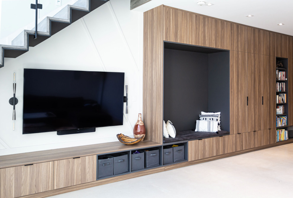 Melrose basement - Modern - Basement - Toronto - by Affecting Spaces ...