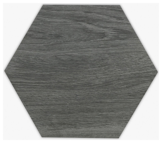 Atlas Gris Matte 10" Hexagon Porcelain Tile - Contemporary - Wall And ...