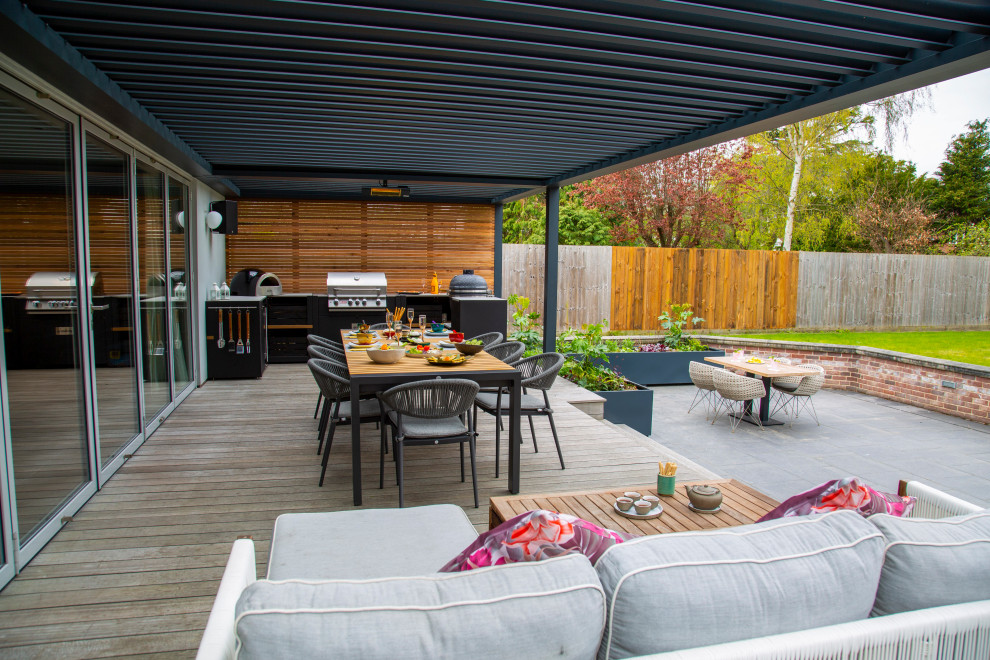Outdoor kitchen in Colchester, Essex - Contemporary - Patio - Essex ...