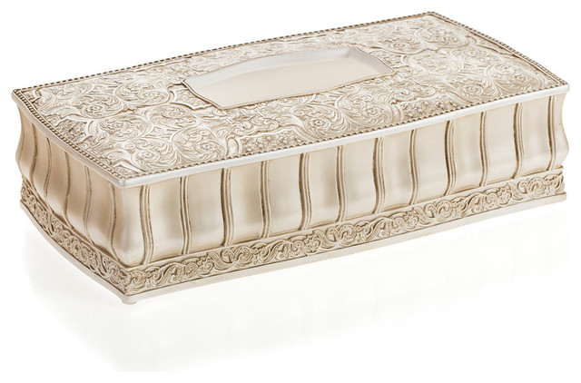 Victoria Rectangular Tissue Box, 6.25"x11.25"x3.5" - Contemporary ...