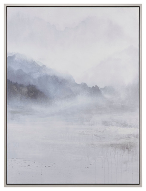 Shadows Canvas Wall Art With Silver Frame - Transitional - Artwork - by ...