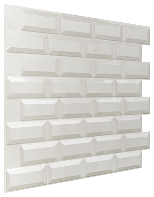 White Brick 3D Wall Panels - Contemporary - Wall Panels - by Dundee ...