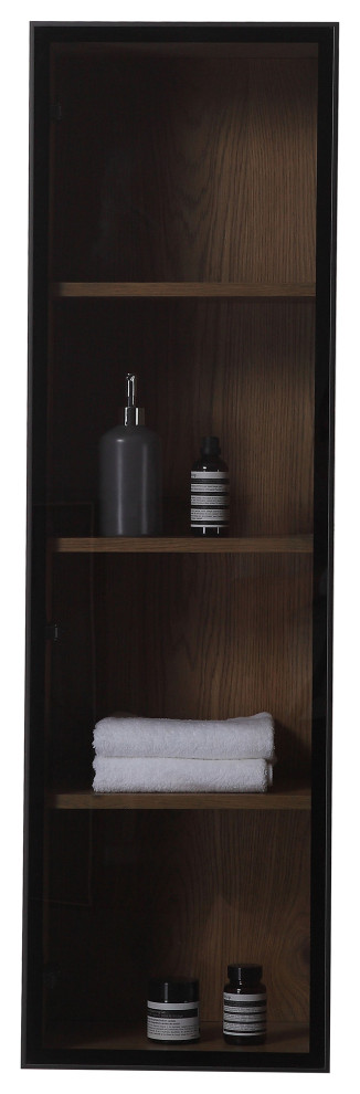 LUCE 13" Wall Mount Modern Bathroom Side Cabinet - Transitional - Bathroom Cabinets - by ...