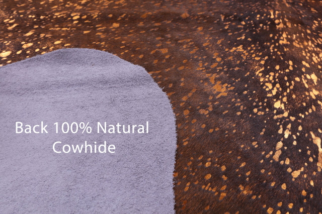 Metallic Cowhide Rug 6' 11" X 5' 6" C2159, 6' 11" X 5' 6 ...