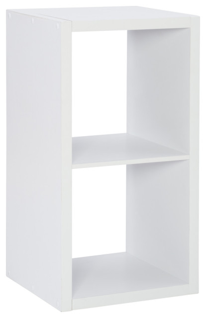 Galli 2 Cubby Storage Cabinet White - Transitional - Storage Cabinets ...