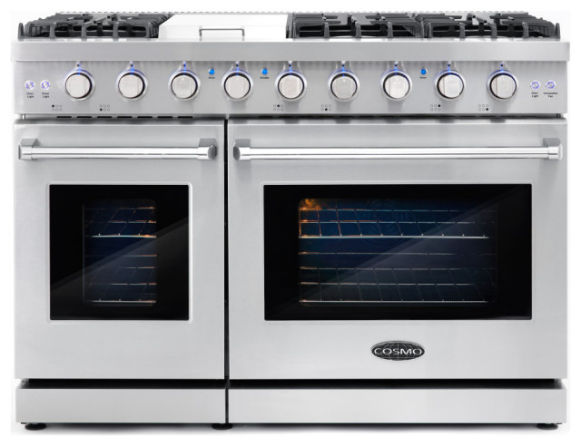 2-Piece Kitchen, 48" Gas Range and 24" Fully Integrated Dishwasher ...