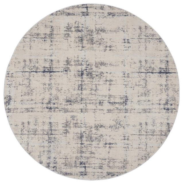 Nourison Rustic Tetures Round Area Rug, 5'3"xround - Contemporary ...