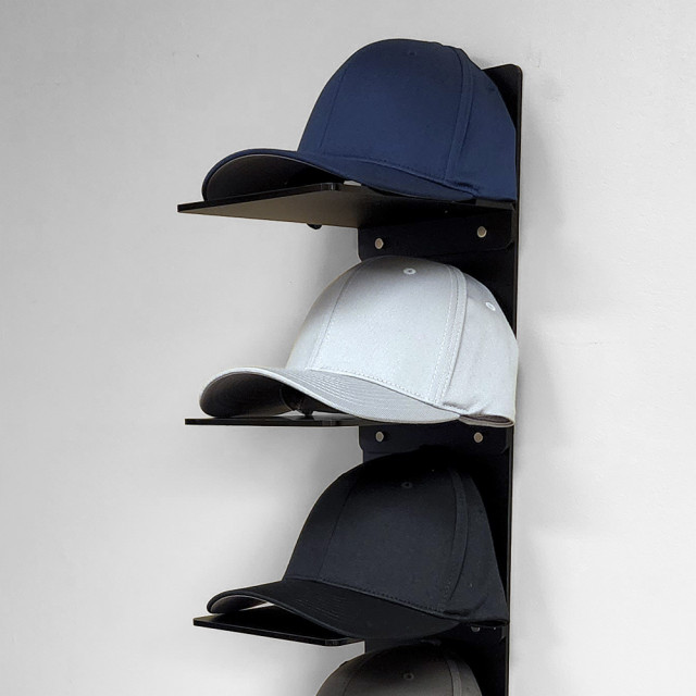 OnDisplay Luxe Acrylic Hat Rack Display - Wall Mounted Baseball Cap ...