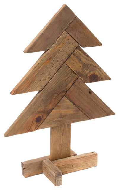 Rustic Wood Pine Tree, Set of 2 - Rustic - Christmas Trees - by Melrose ...