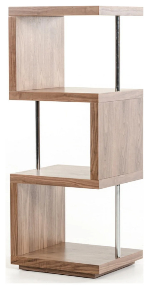 Anna Modern Walnut Wall Unit - Contemporary - Display And Wall Shelves ...